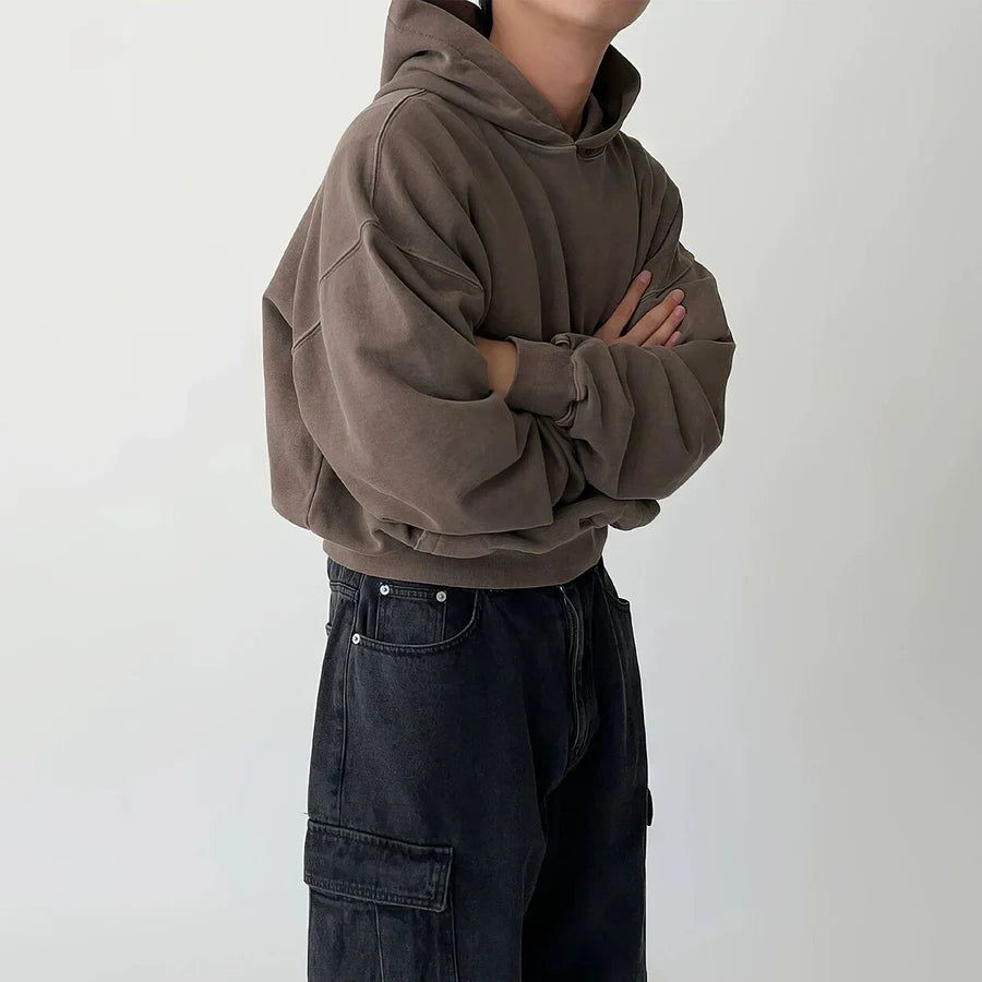 RT No. 1205 CROP PULLOVER HOODIE – Nighted V2